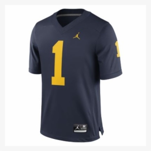 Michigan Football Blue Jersey Jordan PNG Image | Transparent PNG Free ...