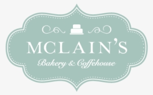 Mclain's Bakery Logo Bakery Pastry Coffeeshop Coffeehouse - Blue Bakery ...