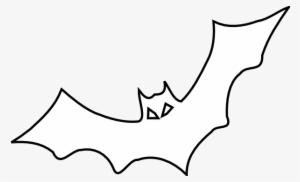 Outline Clip Art At Clker Com Vector - White Bat Outline PNG Image ...