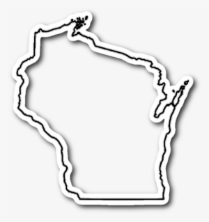 Wisconsin Outline Sticker - Wisconsin Badgers PNG Image | Transparent ...