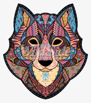 Wolf - Art - Mosaic - Wolf Mosaic PNG Image | Transparent PNG Free ...