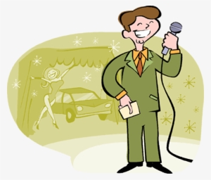 Game Show Host Royalty Free Vector Clip Art Illustration - Game Show ...