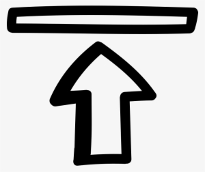 Go To The Top Hand Drawn Interface Symbol With An Arrow - Arrow ...