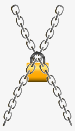Chain Link Lock Close-up Plain Pattern Out - Chain Clipart White PNG ...