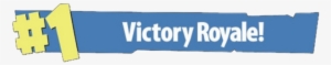 Fortnite Victory Royale Png - Fortnite #1 Victory Royale Transparent ...