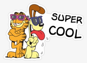 Super Cool Garfield - Garfield And Odie PNG Image | Transparent PNG ...