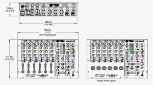 Ff6000 Dj Mixer Technical Drawing - Formula Sound Ff-4000 L PNG Image ...