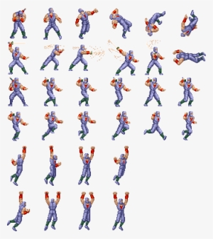 Ryu In Sprites From Stret Fighter-sfv - Ryu Third Strike Sprites PNG ...