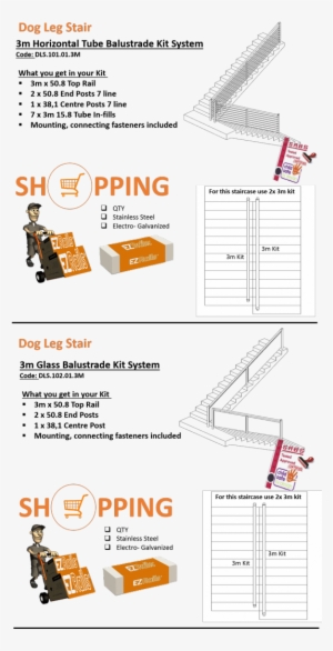 Dog Leg Stair Handrail Kit - Diagram PNG Image | Transparent PNG Free ...