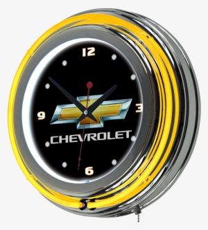 Chevrolet Gold Bt Neon Clock - Trademark Global Nhl Neon 14.5" Wall ...