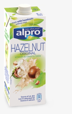 Hazelnut Original 1l23 - Alpro Hazelnut Milk PNG Image | Transparent ...