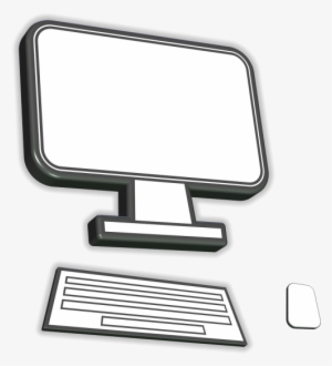 Drawing,flat,basic,line - Computer Monitor PNG Image | Transparent PNG ...