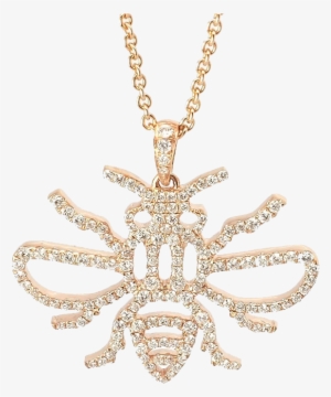 Diamond-studded 'manchester Bee' Pendant Necklace In - Locket PNG Image ...