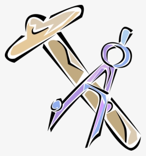 Vector Illustration Of T-square Technical Drawing Instrument - T-square ...