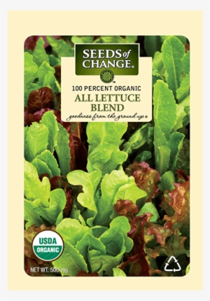 Organic All Lettuce Mix Seeds - Seeds Of Change All Lettuce Mix Pack ...