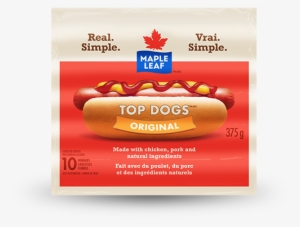 Hot Dogs, Maple Leaf Top Dogs, 375g, [hfx] - Maple Leaf Top Dogs PNG ...