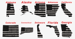 State Shape American Flag - Poster PNG Image | Transparent PNG Free ...