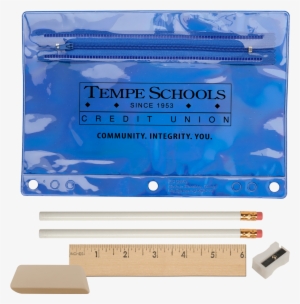 1464 Iridescent School Kit - Promotional Translucent Deluxe School Kit ...