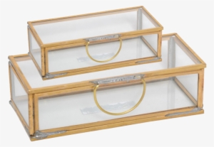 Rectangle Brass & Glass Box Set PNG Image | Transparent PNG Free ...