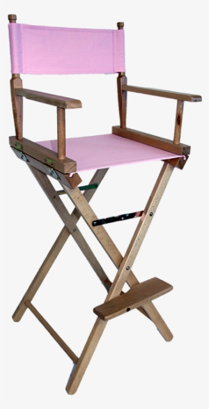 The Tall Directors Chair In Pine Wood With A Pink Canvas - Directors ...