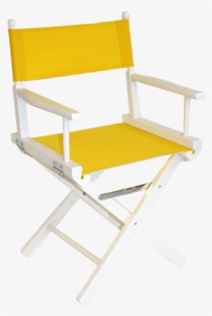 Deluxe Directors Chair - Yellow Directors Chair PNG Image | Transparent ...