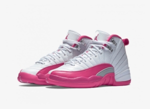 Nike Air Jordan 12 Retro Gs - All Pink Jordan 12 PNG Image ...