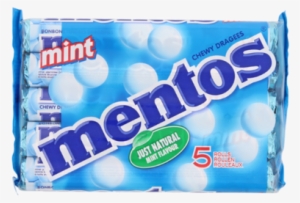 Mentos Mint - Mentos Mint Chewy Dragees 38g - Pack Of 40 PNG Image ...