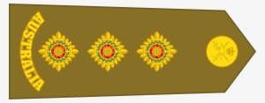 Australian Army Rank Of-2 - Australian Army Officer Rank Insignia PNG ...