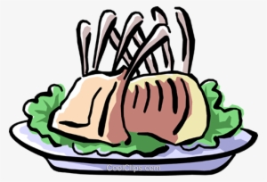 Rack Of Lamb Royalty Free Vector Clip Art Illustration - Rack Of Lamb ...