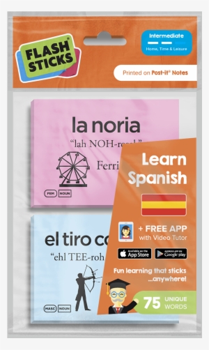 Topic Pack Bundle - Flashsticks Spanish Starter Pack - Beginner PNG ...