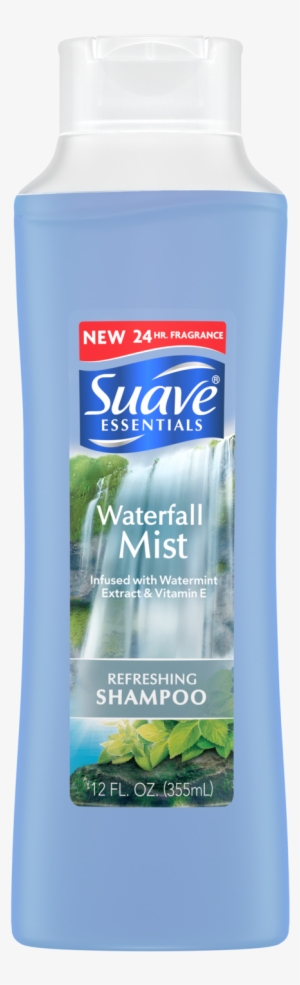 Essentials Waterfall Mist Shampoo 12oz - Suave PNG Image | Transparent ...