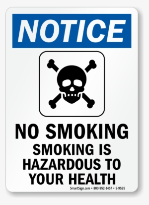 Smoking Is Hazardous To Your Health Sign - Dont Text And Drive Sign PNG ...