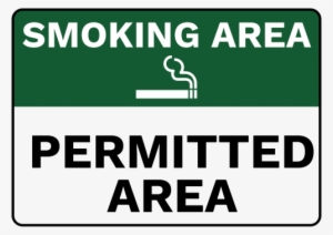 Smoking Area Permitted Sign - No Smoking Restricted Area PNG Image ...