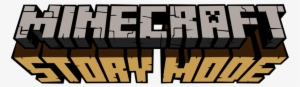 Minecraft Story Mode Logo Png Graphic Black And White - Minecraft PNG ...