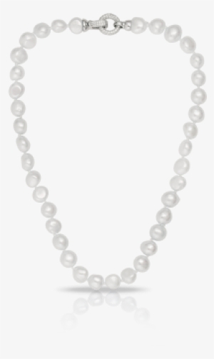 Freshwater Pearl Strand Set In Sterling Silver - Cultured Freshwater ...