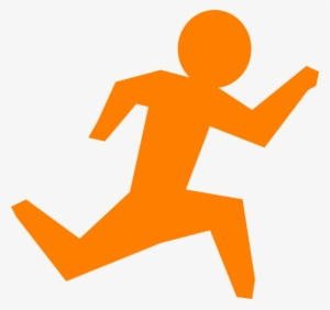 Running Man - Running Man Clipart Orange PNG Image | Transparent PNG ...