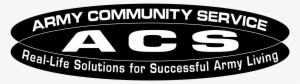Click Here To Download Logos - Army Community Service PNG Image ...