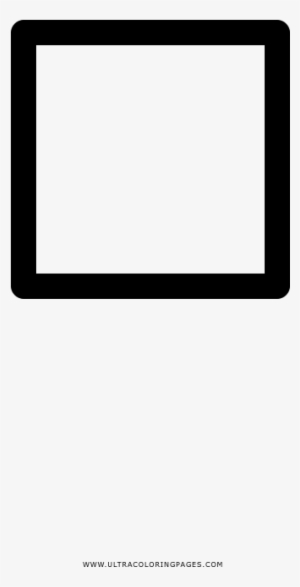 Square Coloring Page - Display Device PNG Image | Transparent PNG Free ...