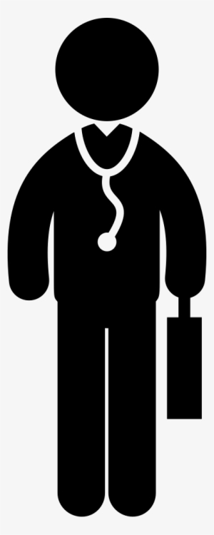 Medical Doctor Standing With Suitcase And Stethoscope - Group Of ...