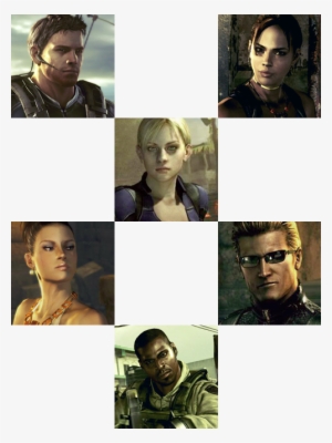Shinigamiqueen8 Resident Evil 5 Chris Redfield Sheva - Collage PNG ...