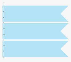 Cool Blue Stitched Journaling Banners - Pattern PNG Image | Transparent ...