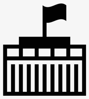 Government Statistics - Building With Flag Icon PNG Image | Transparent ...