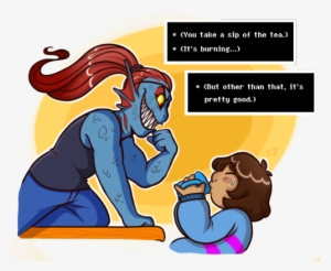 When Youtubers Completely Miss Befriending Undyne, - Cartoon PNG Image ...