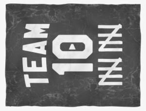 Team 10 Official Blanket - Black Team 10 Logo PNG Image | Transparent ...