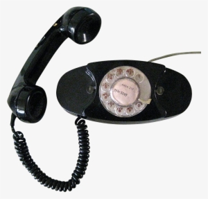 Vintage Princess Phone, Black, Rotary Dial, Authentic - Telephone PNG ...