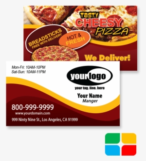 Choose A Pizza Business Card To Modify - Pizza Business Cards Templates ...