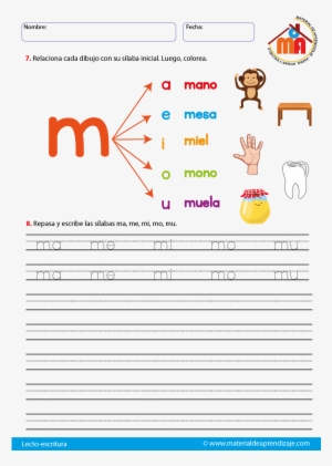 La Letra M - Ejercicios Con La Letra M PNG Image | Transparent PNG Free ...
