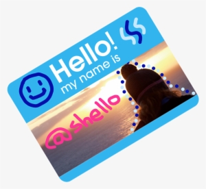Small Sticker - Hello My Name Is Sticker PNG Image | Transparent PNG ...