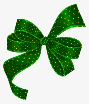 Green Christmas Bow Clipart