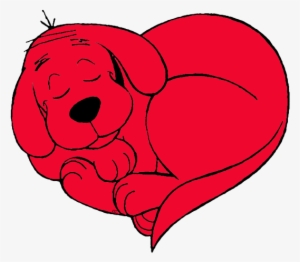 Clifford - Clifford The Big Red Dog Heart PNG Image | Transparent PNG ...